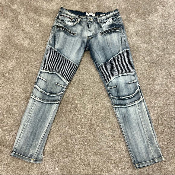 jeanius | Jeans | Jeanius Ribbed Knee Skinny Jeans Mens | Poshmark